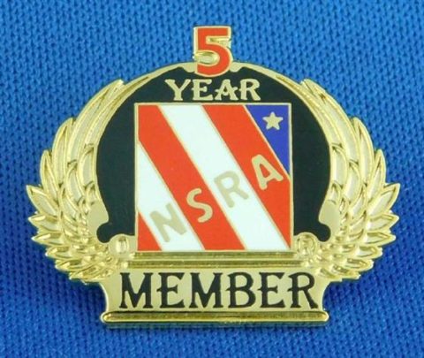 NSRA Five Year Member Pin - NSRA-USA